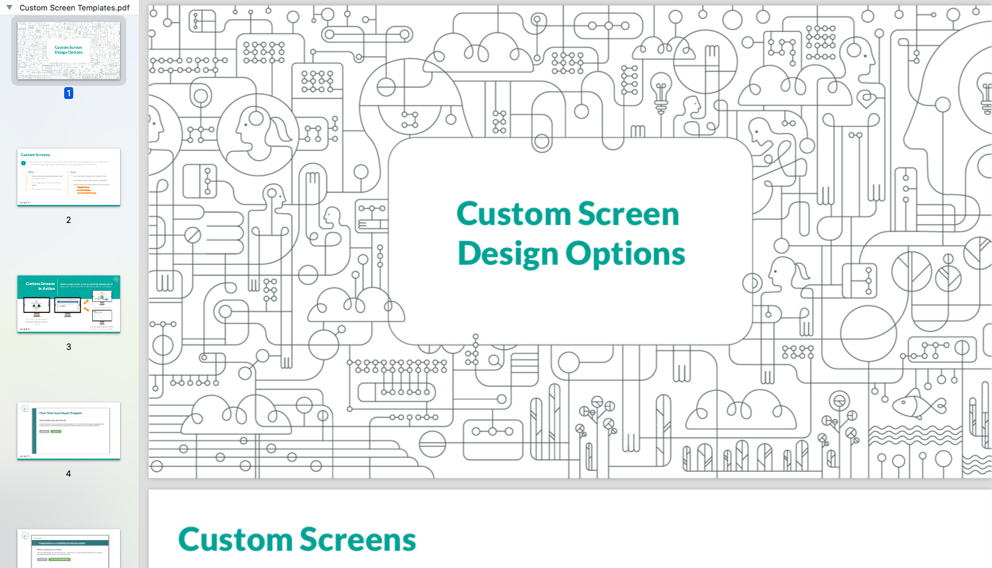 Custom Screen Resources