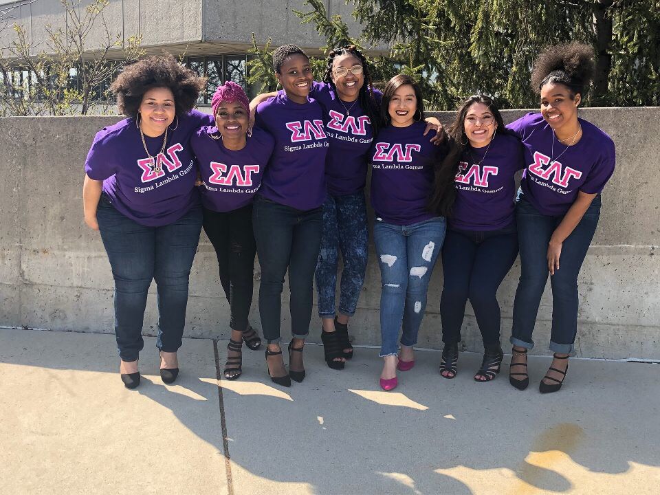 Sigma Lambda Gamma Pink Rose