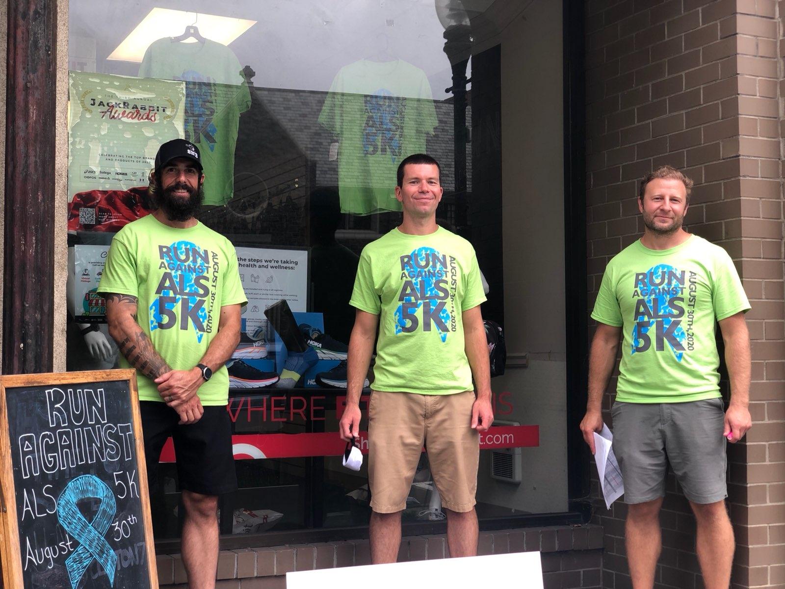 Custom T-Shirts for Run Against Als Packet Pick Up - Shirt Design Ideas