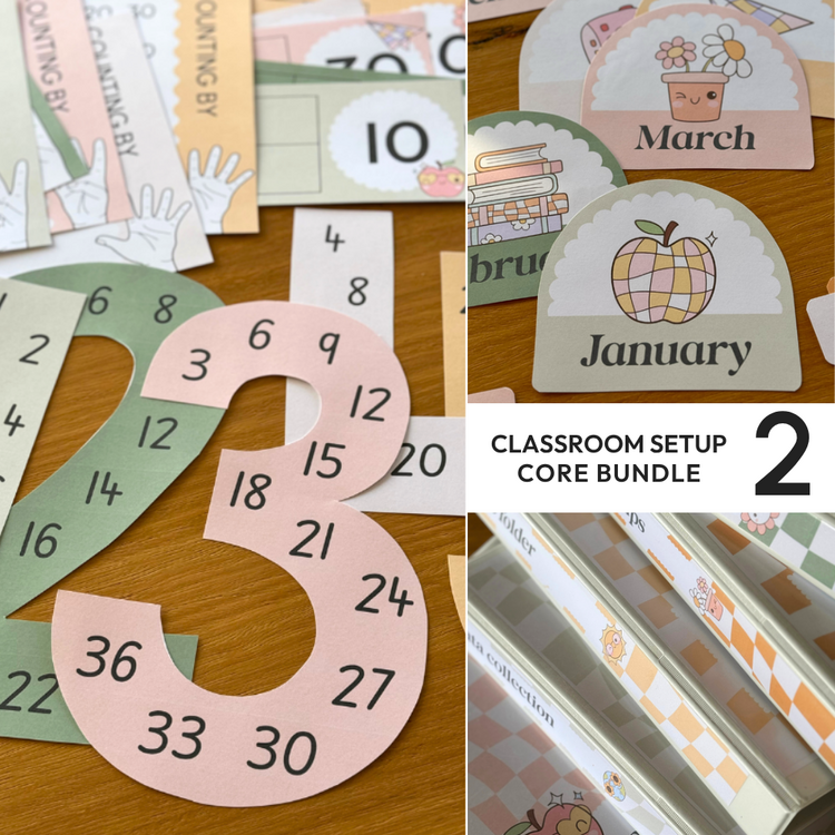 Retro Daisy Classroom Decor Bundle | Editable Calm Classroom Setup ...