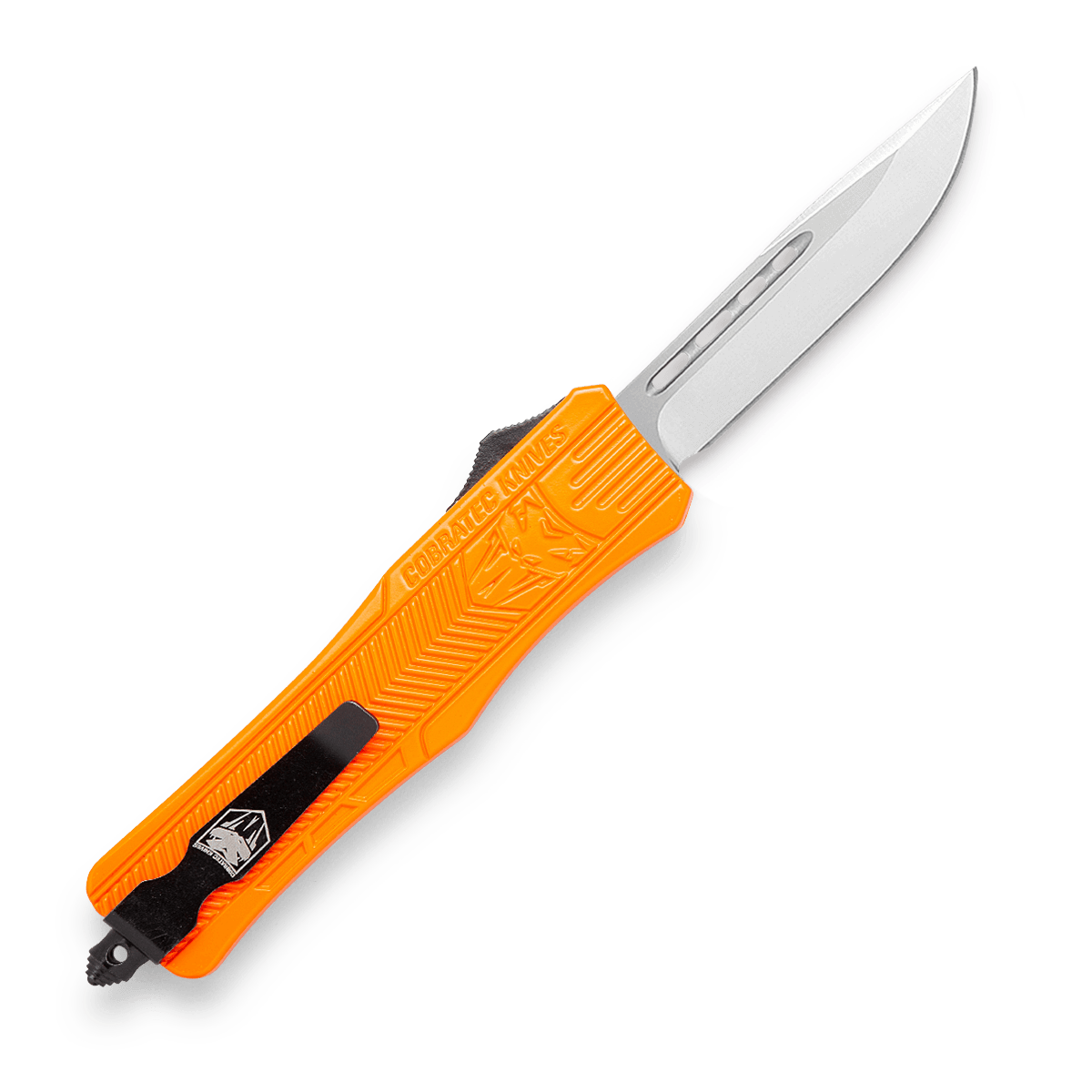 Cobratec Medium Ctk1 Otf - Orange 3" Drop Point Auto Knife - Automatic ...