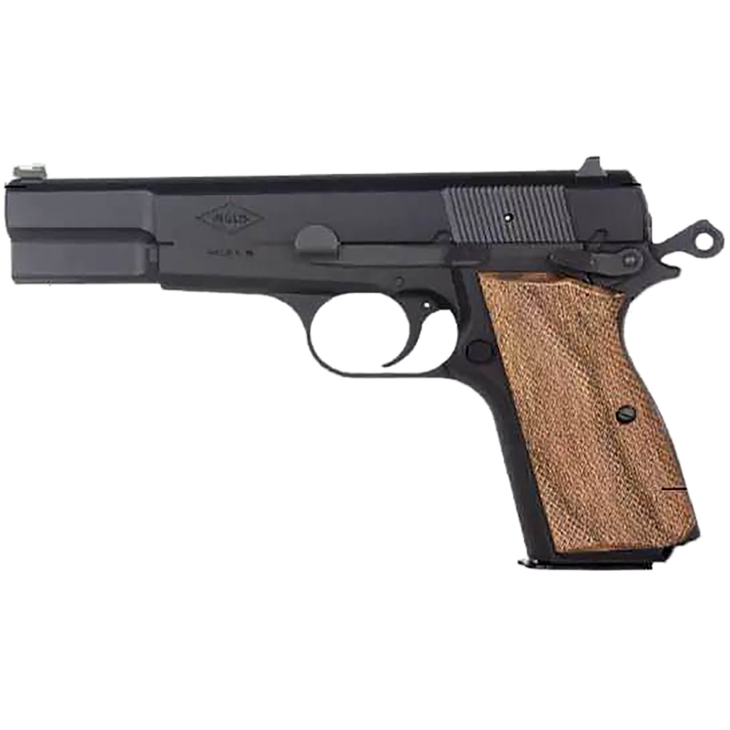 Mac Inglis P-35 B Pistol 9mm 4.7 In. Black With Wood Grip 15 Rd. - Semi ...