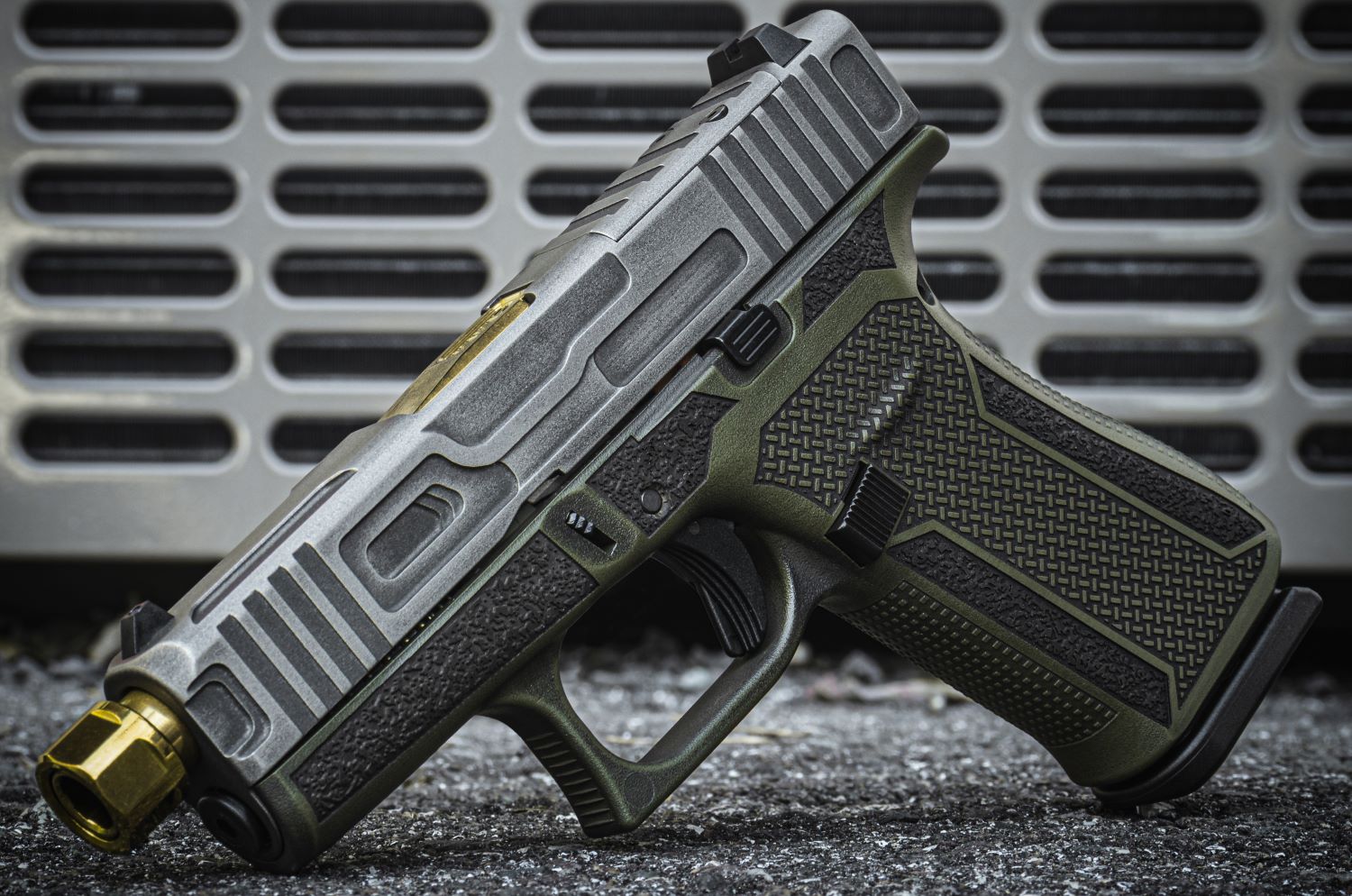 GLOCK 43X 9MM MCFLY GOLD SHARK COAST TACTICAL - Semi Auto Pistols at ...