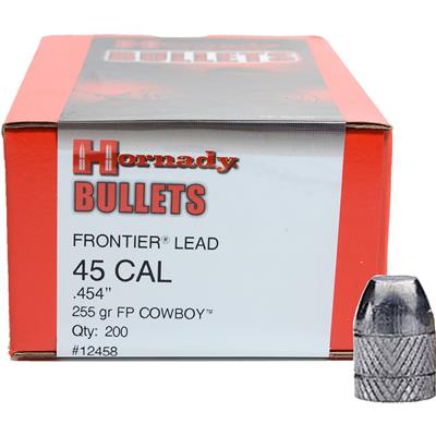 Hornady Frontier Lead Pistol Bullets 45 Cal. .454 255 Gr. Fp Cowboy ...