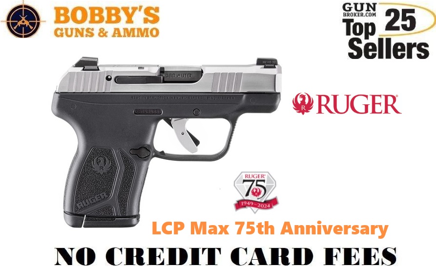 Ruger 13775 LCP Max 75th Anniversary 380 ACP 10+1 2.80" - Semi Auto ...