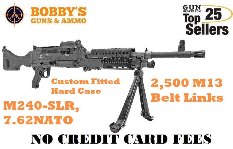 Ohio Ordnance Works Inc, M240-SLR 7.62NATO, 20" 2,500 M13 Belt Links ...