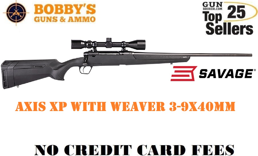 Savage Arms 57259 Axis XP 6.5 Creedmoor 4+1 22" Weaver 3-9x40 Scope ...