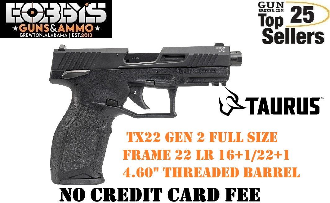 Taurus 1-2TX22141 TX22 Gen 2 Full Size 22 LR 16+1-22+1 - Semi Auto ...
