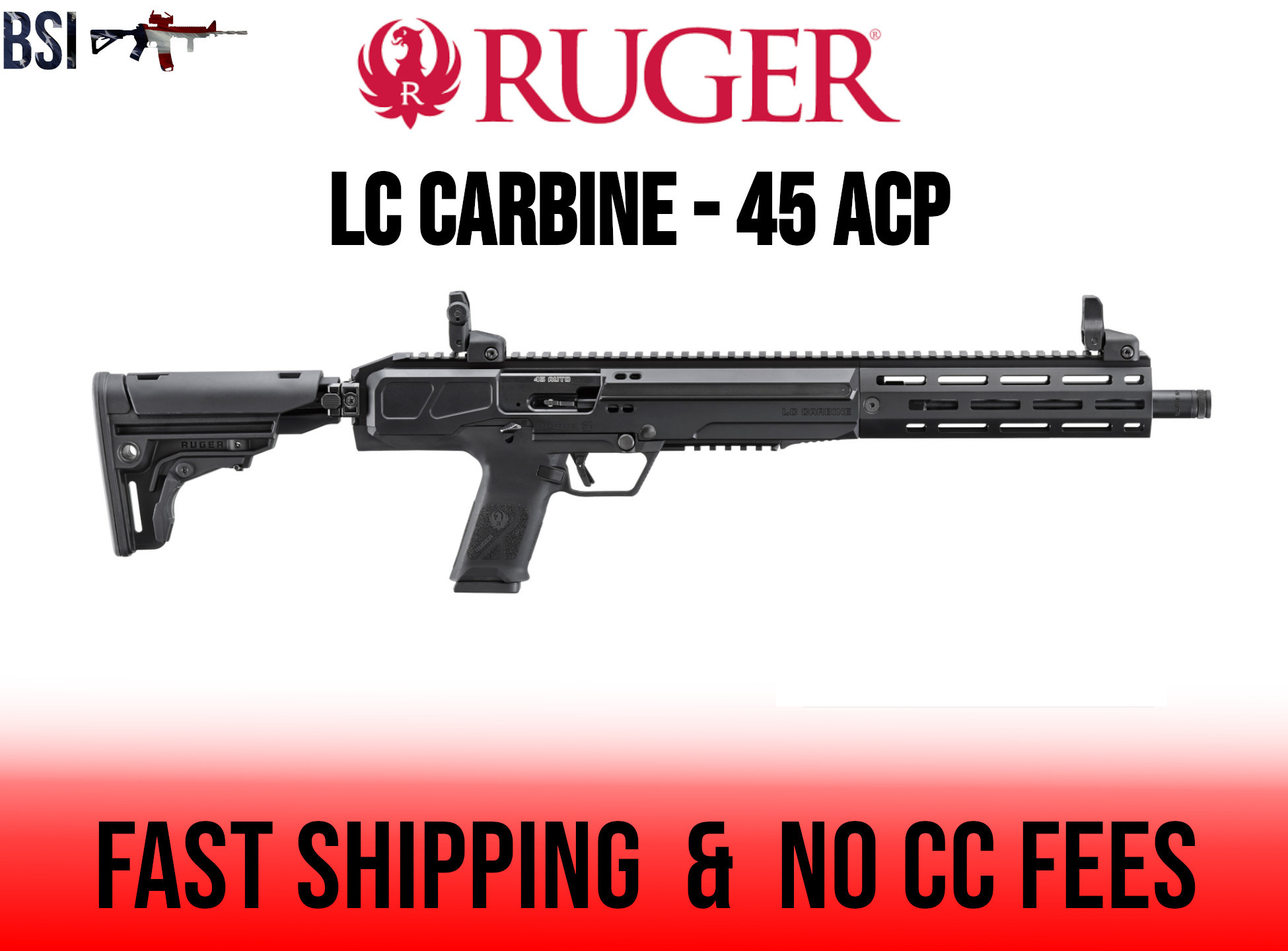 Ruger LC Carbine 45 ACP 19309-LC-Carbine 45-ACP - Semi Auto Rifles at ...