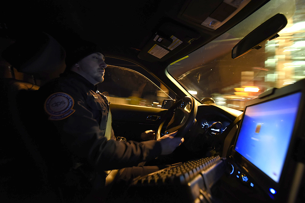 Police Car Inside Back Seat