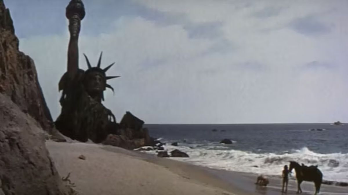 El Planeta De Los Simios 1968 Estatua De La Libertad Em>El Amanecer
