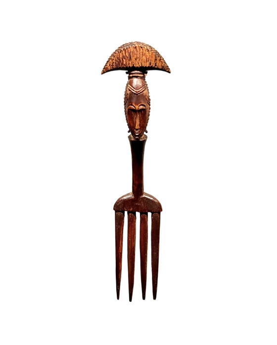Comb with Elongated Human Face | Denver Art Museum