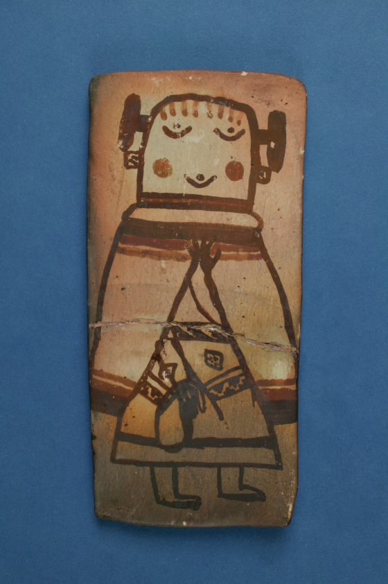 Painted pottery tile | Denver Art Museum