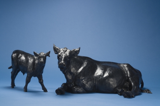 Scottish Angus Cow and Calf | Denver Art Museum