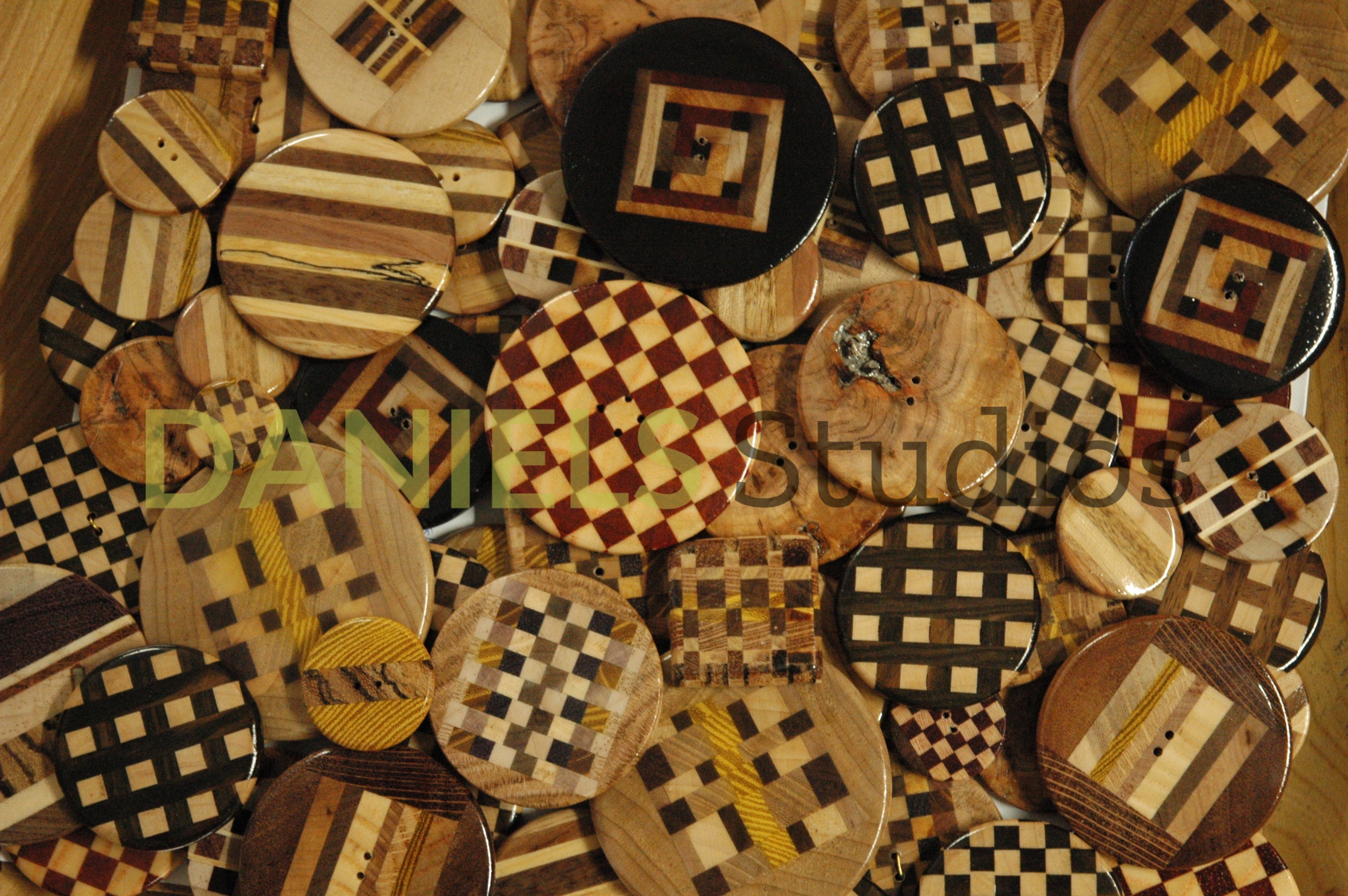 Handcrafted Wooden Buttons - Daniels Studios