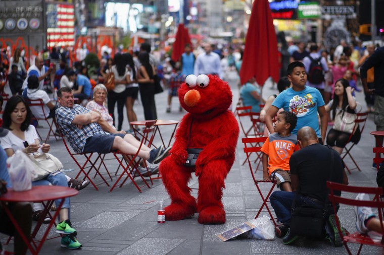 Being Elmo in Times Square