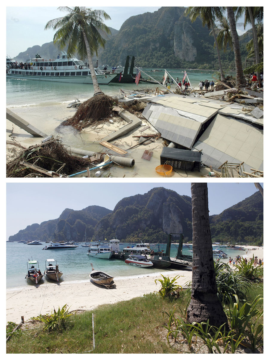 Tsunamis Before And After