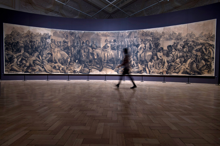 Newly Conserved Drawing Of The Battle Of Waterloo On Show