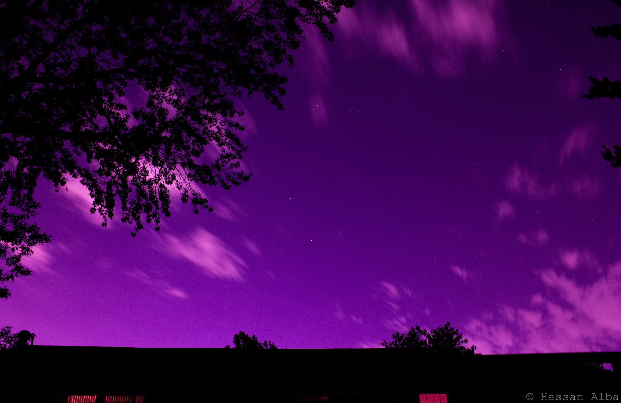 purple sky
