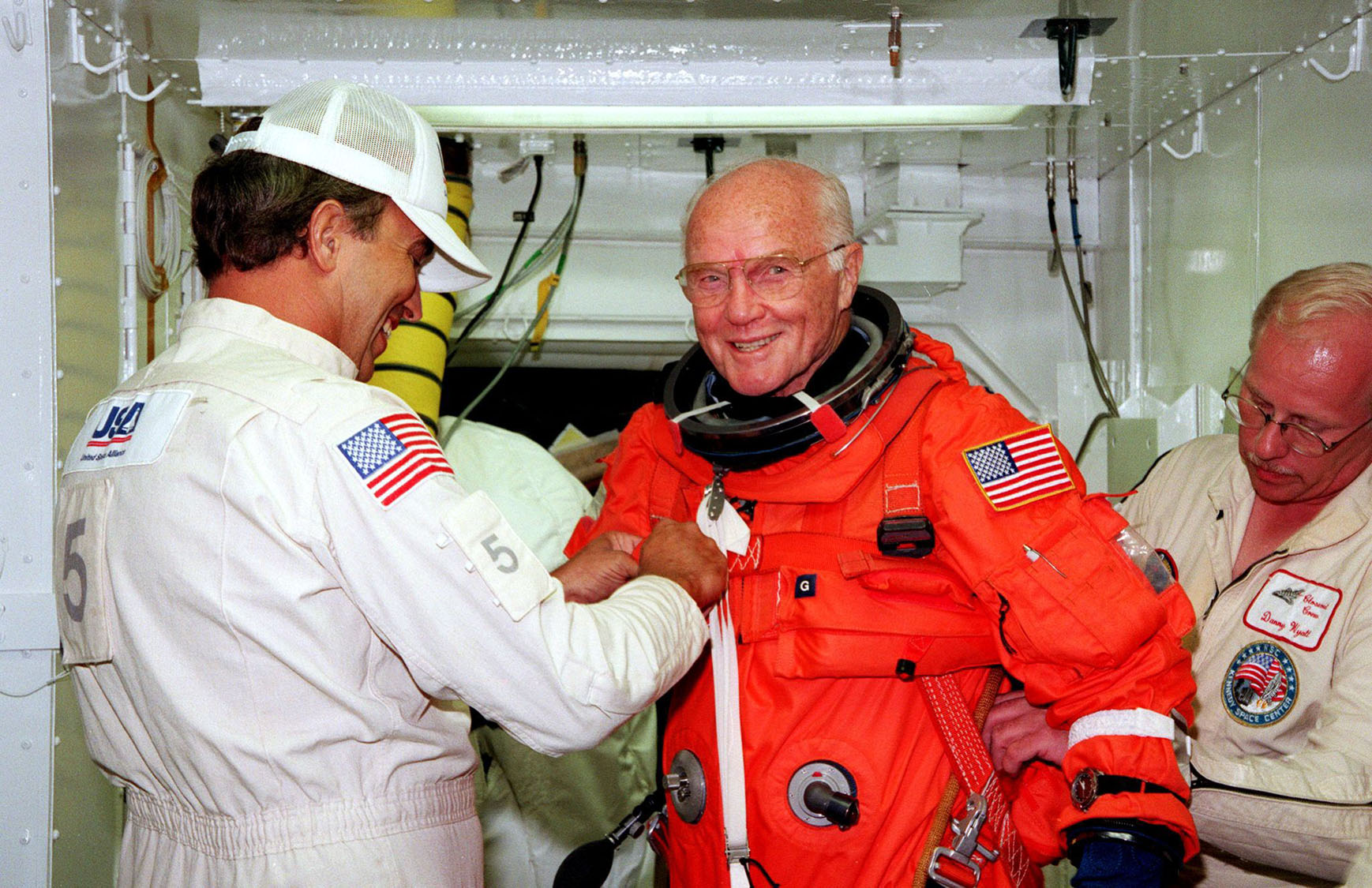 A Space Shuttle Astronauts Boarding
