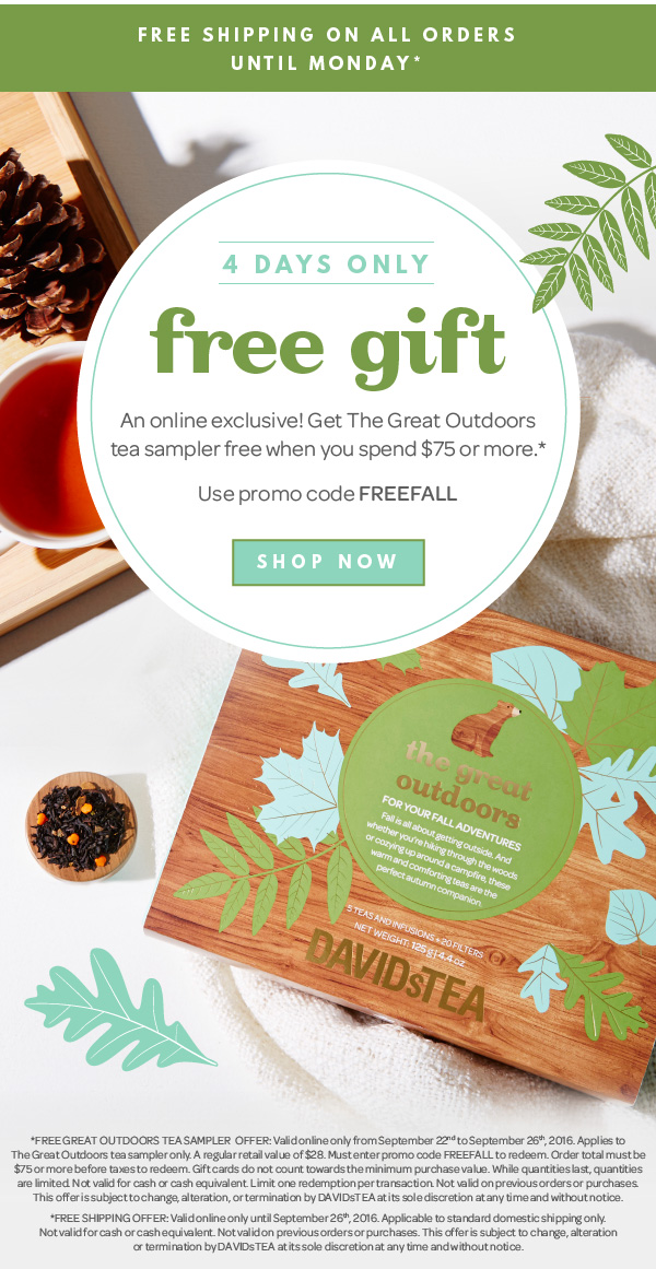 Try our fall tea collection for free!