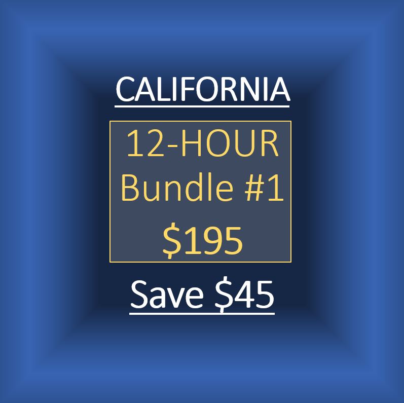 CALIFORNIA: 12-HOUR BUNDLE #1 FOR $195 | DC Hours