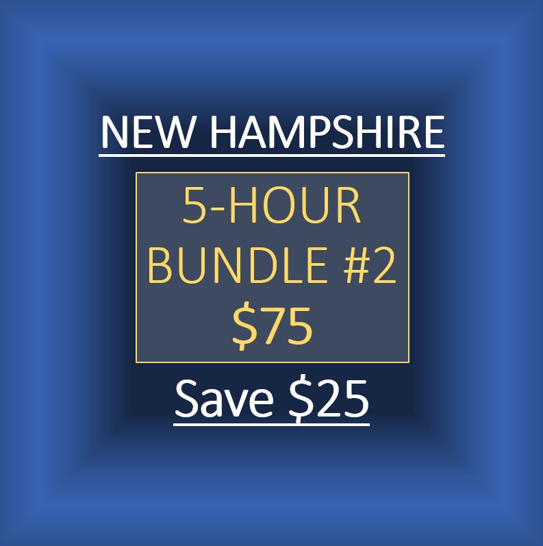NEW HAMPSHIRE: 5-HOUR BUNDLE #2 FOR $85 | DC Hours