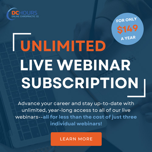 Chiropractic Continuing Education | DC Hours Online