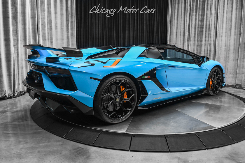 Azure Blue Lamborghini Aventador
