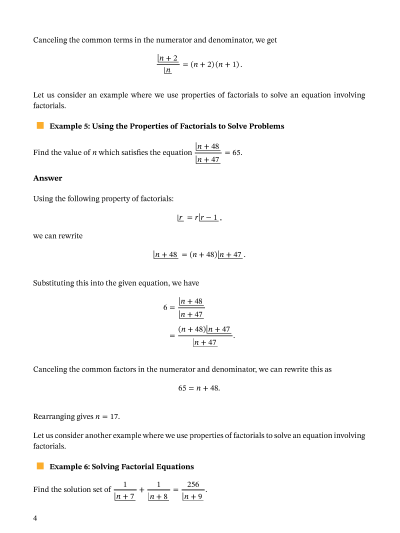 Lesson: Factorials | Nagwa