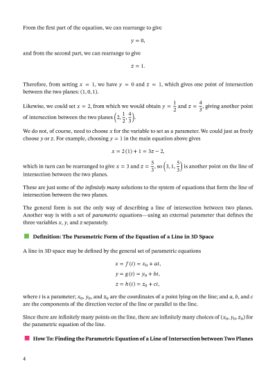 Lesson: Intersection of Planes | Nagwa