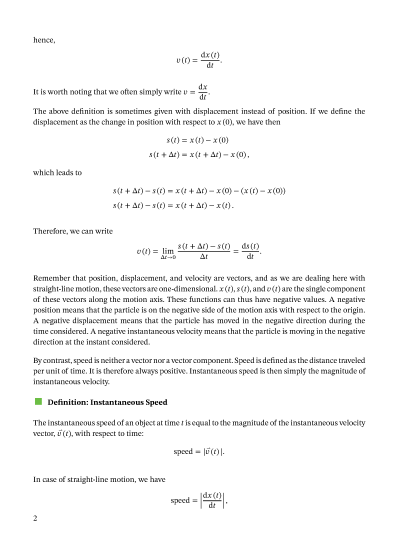 Lesson: Linear Motion with Derivatives | Nagwa