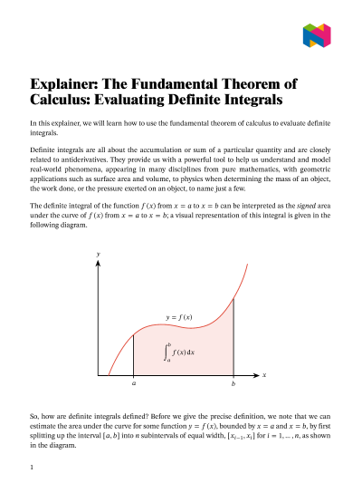 Lesson: The Fundamental Theorem of Calculus: Evaluating Definite Integrals | Nagwa