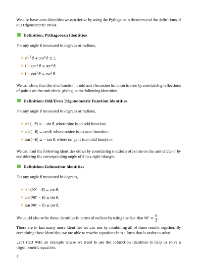 Lesson: Evaluating Trigonometric Functions Using Cofunction Identities | Nagwa