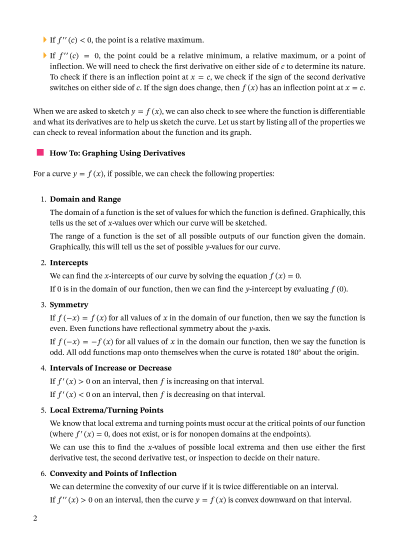 Lesson: Graphing Using Derivatives | Nagwa