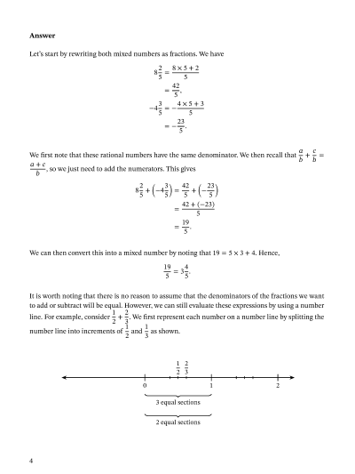 Lesson: Addition of Rational Numbers | Nagwa