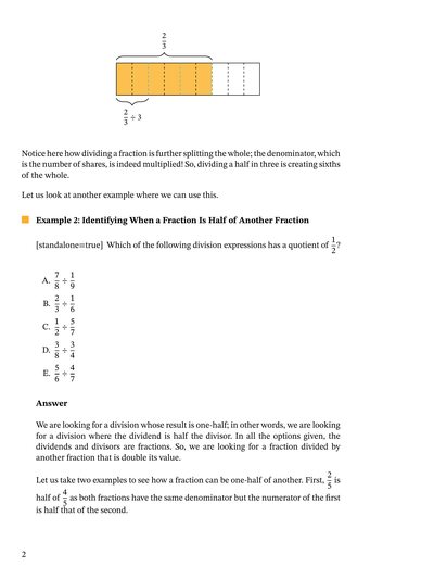 Lesson: Dividing Fractions | Nagwa