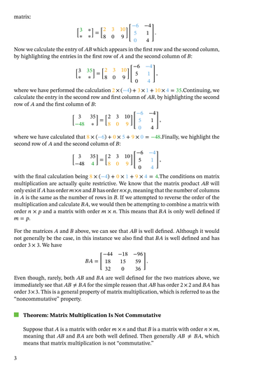 Lesson: Properties of Matrix Multiplication | Nagwa