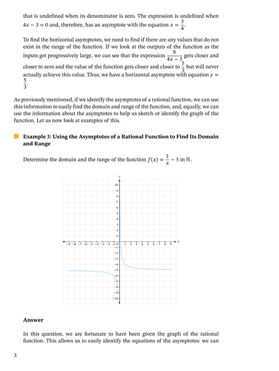 Lesson: Horizontal and Vertical Asymptotes of a Function | Nagwa