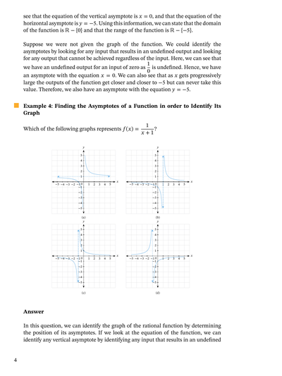 Lesson: Horizontal and Vertical Asymptotes of a Function | Nagwa