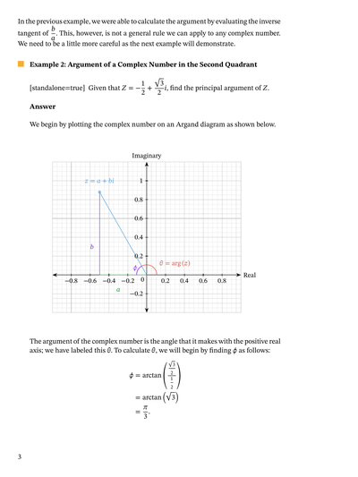 Lesson: The Argument Of A Complex Number | Nagwa