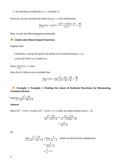 Lesson: Evaluating Limits Using Algebraic Techniques | Nagwa