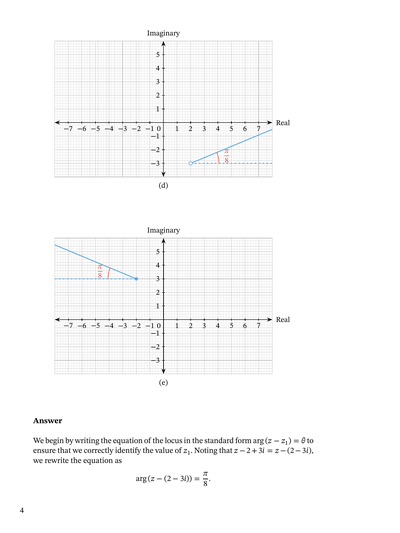Lesson: Loci in the Complex Plane Using the Argument | Nagwa