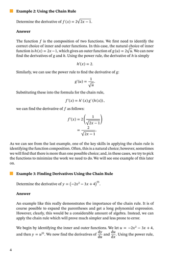 Lesson: The Chain Rule | Nagwa