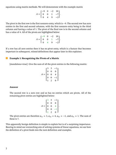 Lesson: Reduced Row Echelon Form | Nagwa