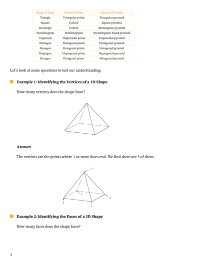 Lesson: 3D Shapes | Nagwa