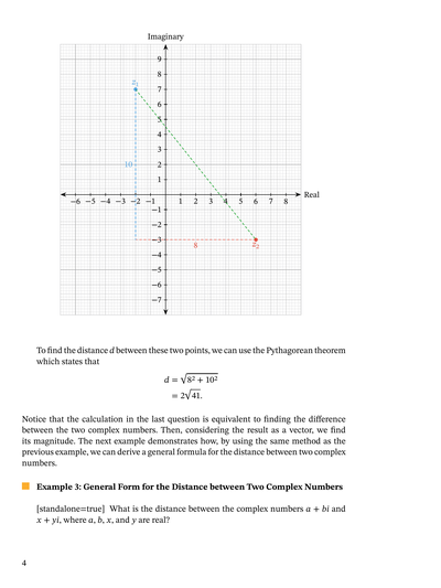 Lesson: Distance and Midpoints on the Complex Plane | Nagwa