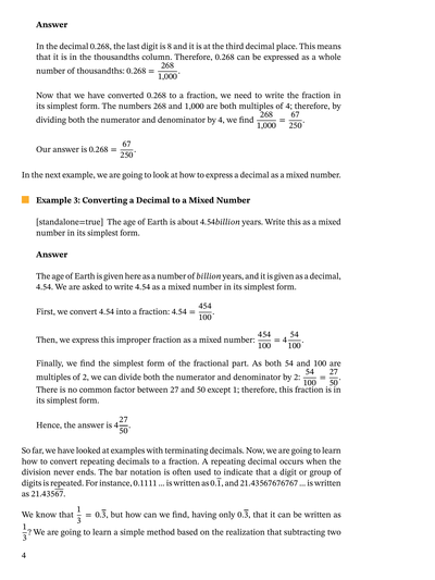 Lesson: Converting Recurring Decimals to Fractions | Nagwa