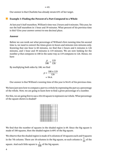 Lesson: Percentage Equations | Nagwa