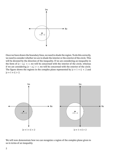 Lesson: Regions in the Complex Plane | Nagwa